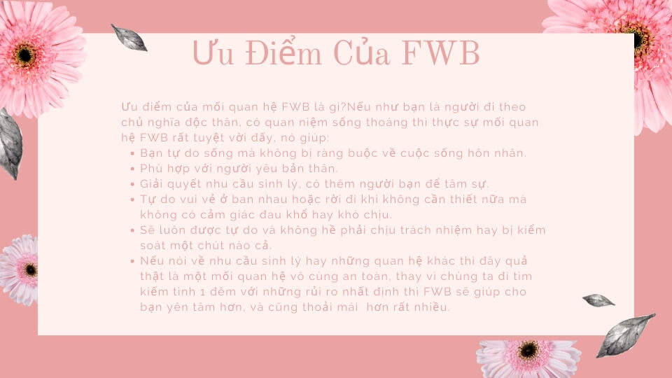 FWB là gì? Đối tượng nào có thể lựa chọn để bắt đầu mối quan hệ FWB